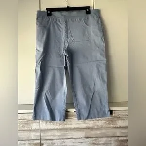 Ruby Rd. | Pants & Jumpsuits | Ruby Rd Light Blue Pullon Cropped Pants ...